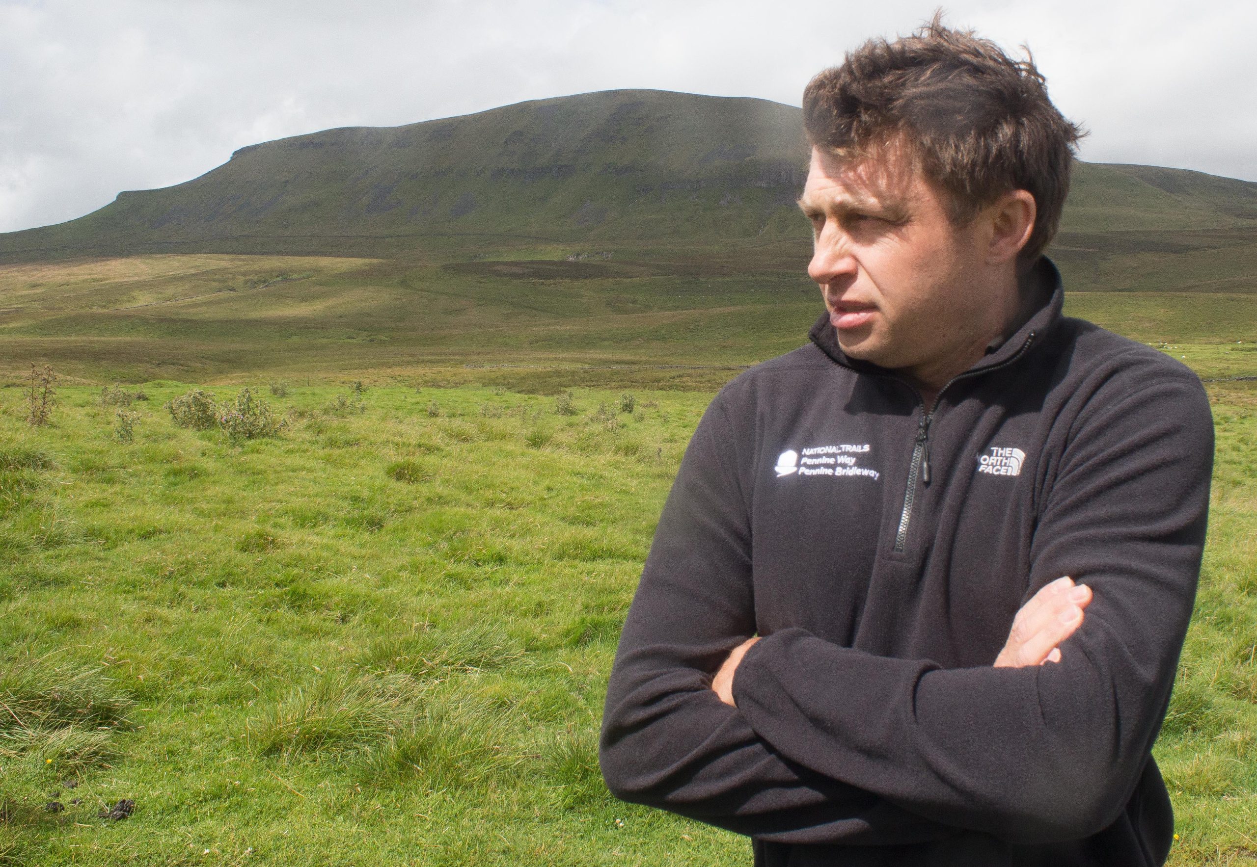 Peter Lambert, Pennine Bridleway Ranger, YDNPA: Working near Pen-y ...