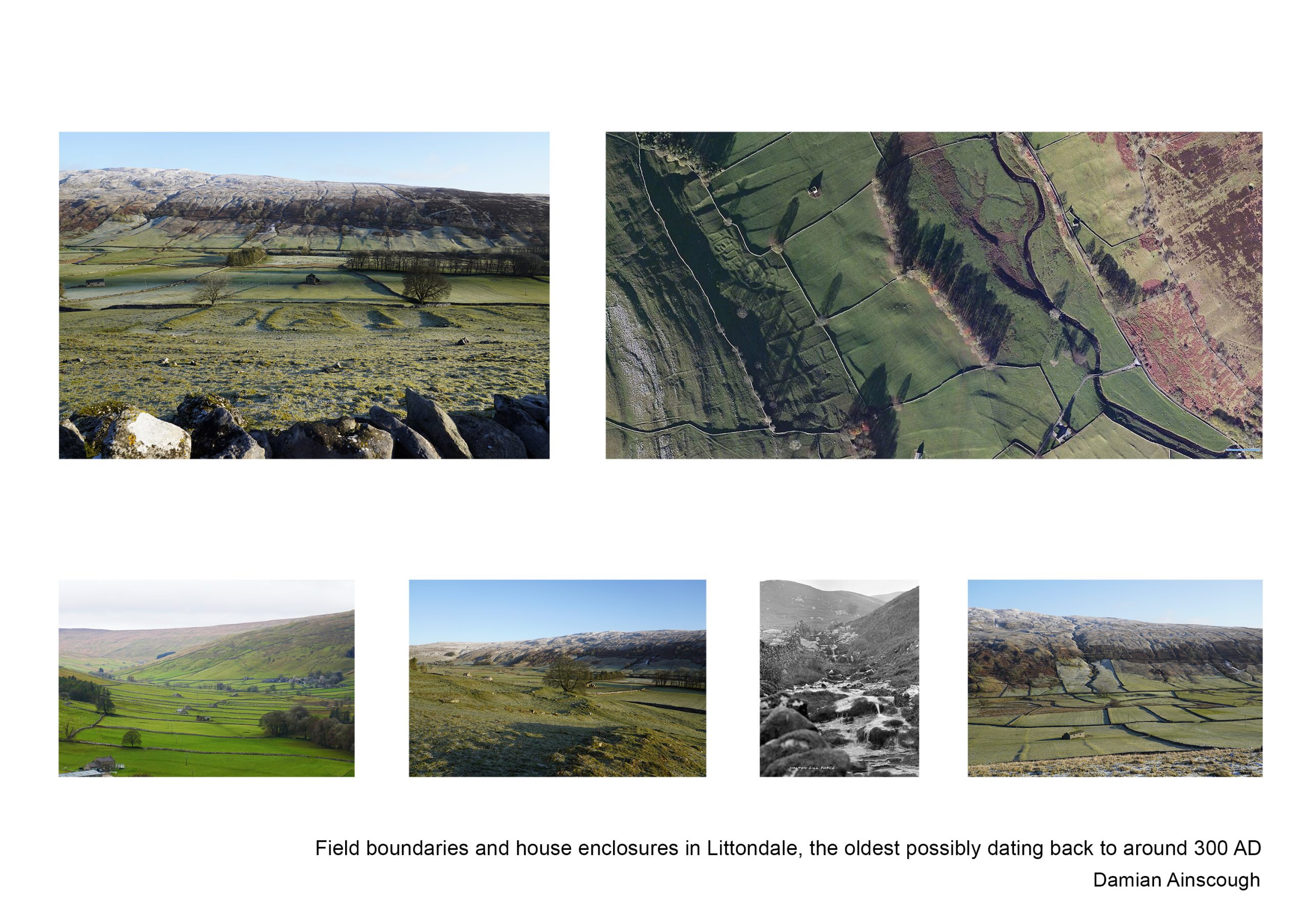Field Boundaries and House Enclosures, Littondale by Damian Ainscough ...