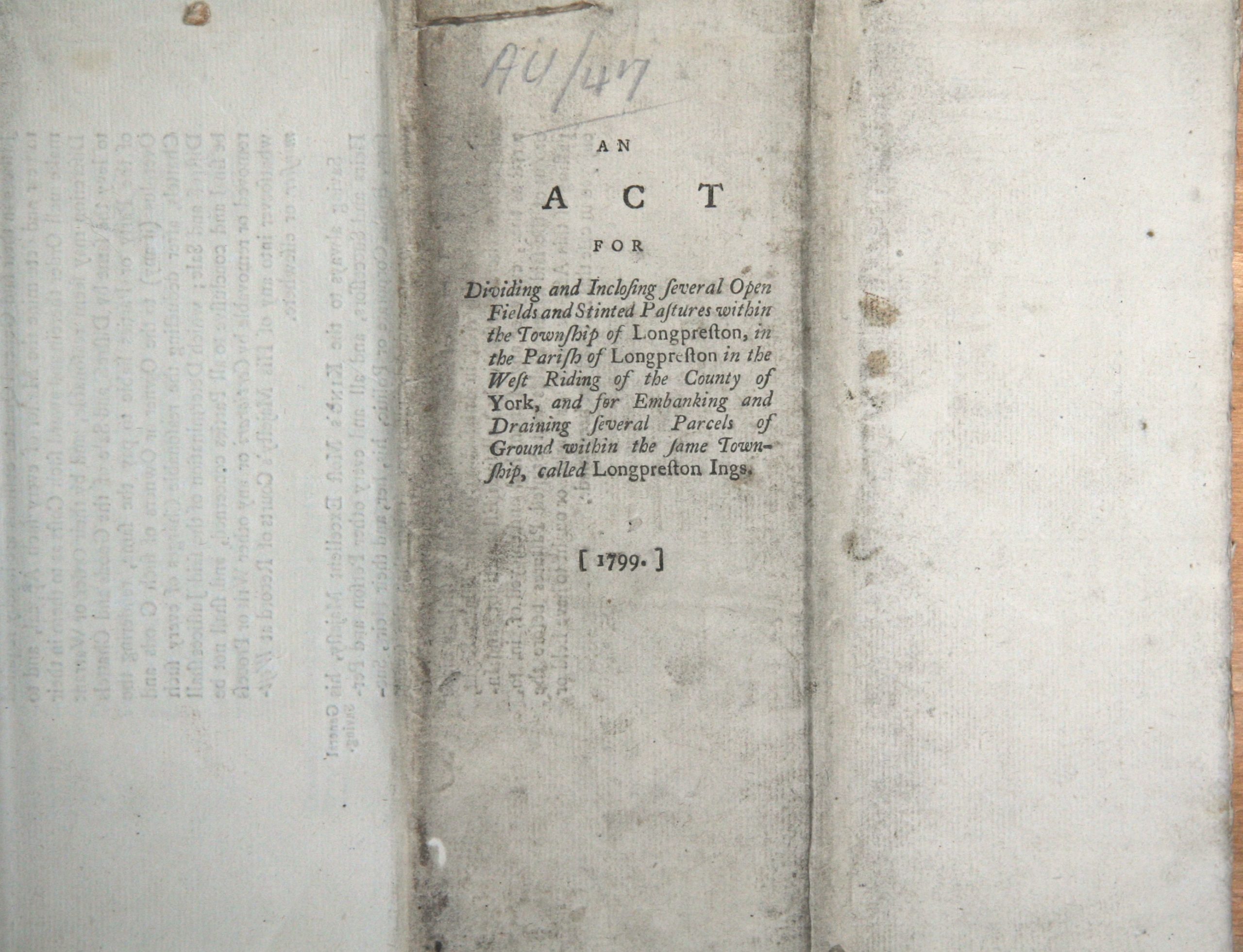 1799 Enclosure Act - Yorkshire Dales Community Archives